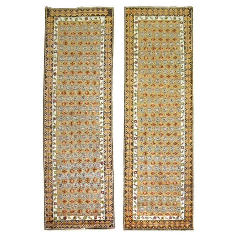 Pair of Antique Turkish Runners For Sale at 1stDibs