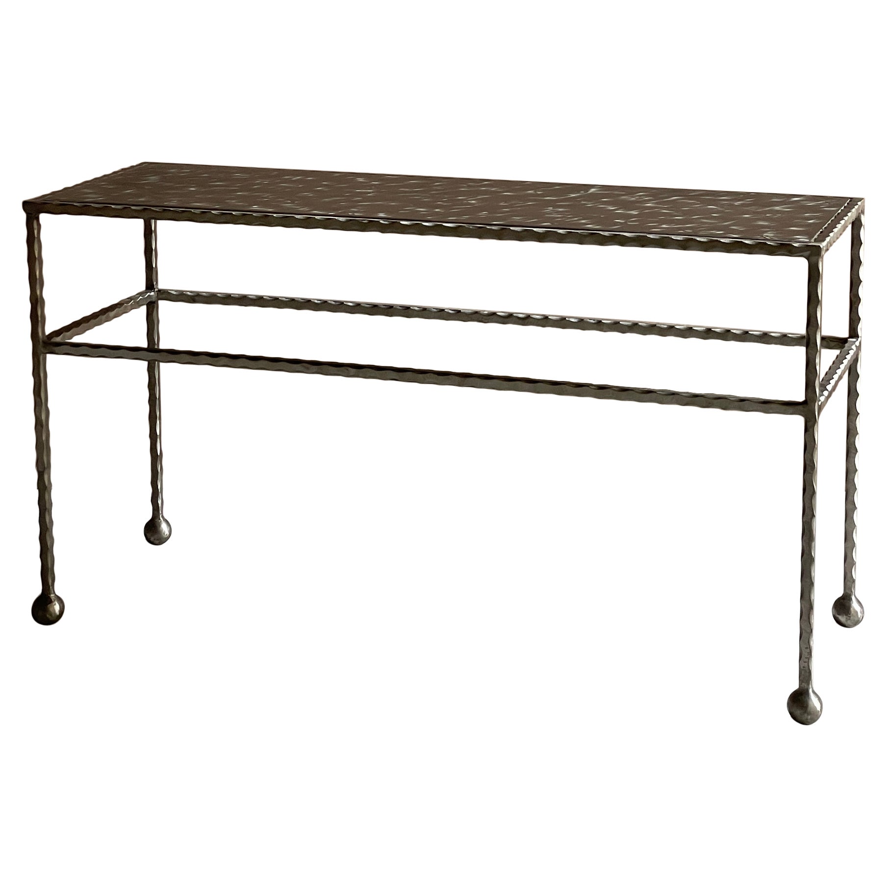Vintage Studio Made Steel Console Frank Seckler, 1998 at 1stDibs
