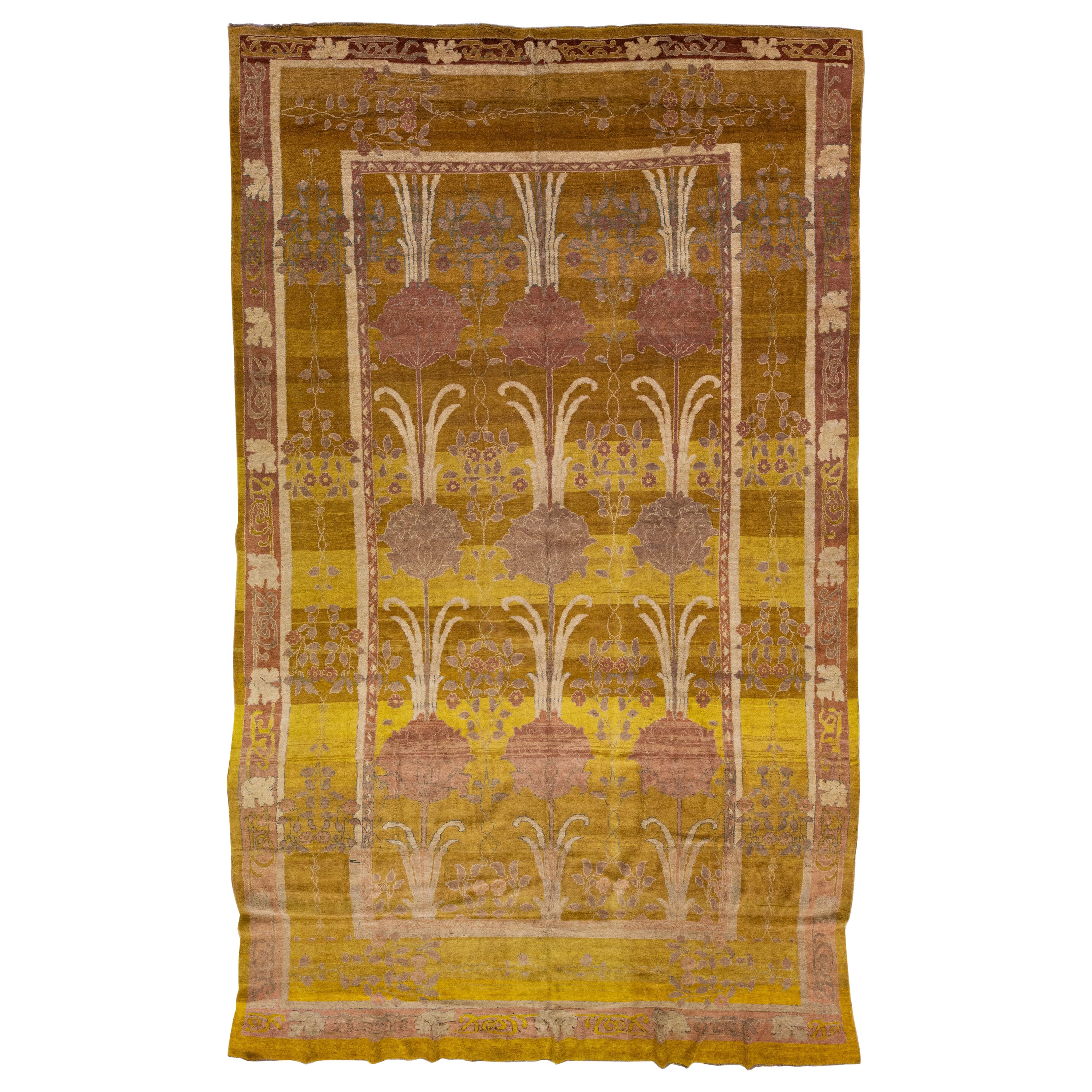 Vintage Art Deco Style Wool Rug at 1stDibs | art deco wool rug, vintage ...