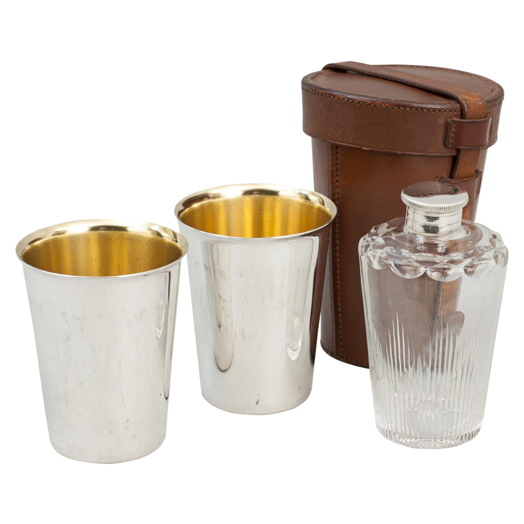 Silver Powder Flask For Sale at 1stDibs