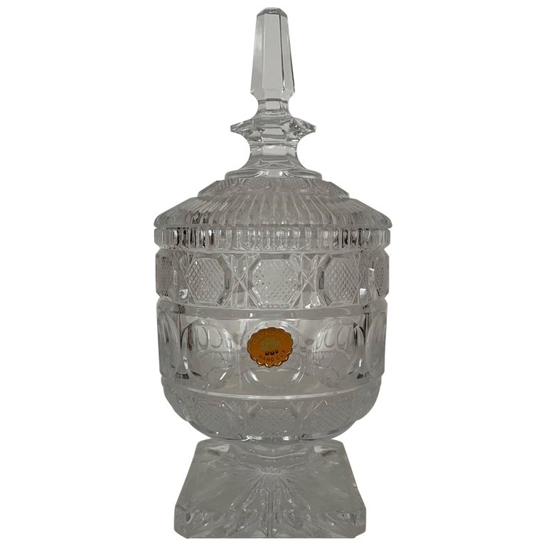 Bohemia Crystal Chocolate Box, 1900s For Sale at 1stDibs
