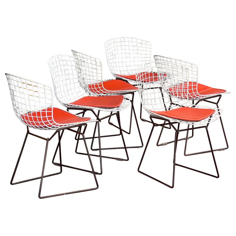 Ensemble de 6 chaises design Harry Bertoia pour Knoll En vente sur 1stDibs