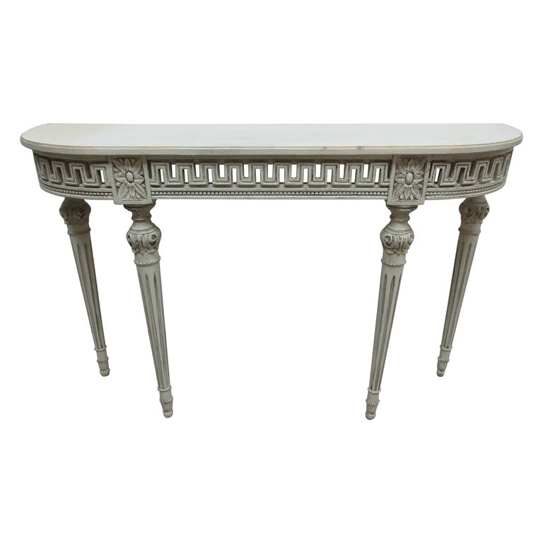Swedish Gustavian Style Console Table For Sale at 1stDibs