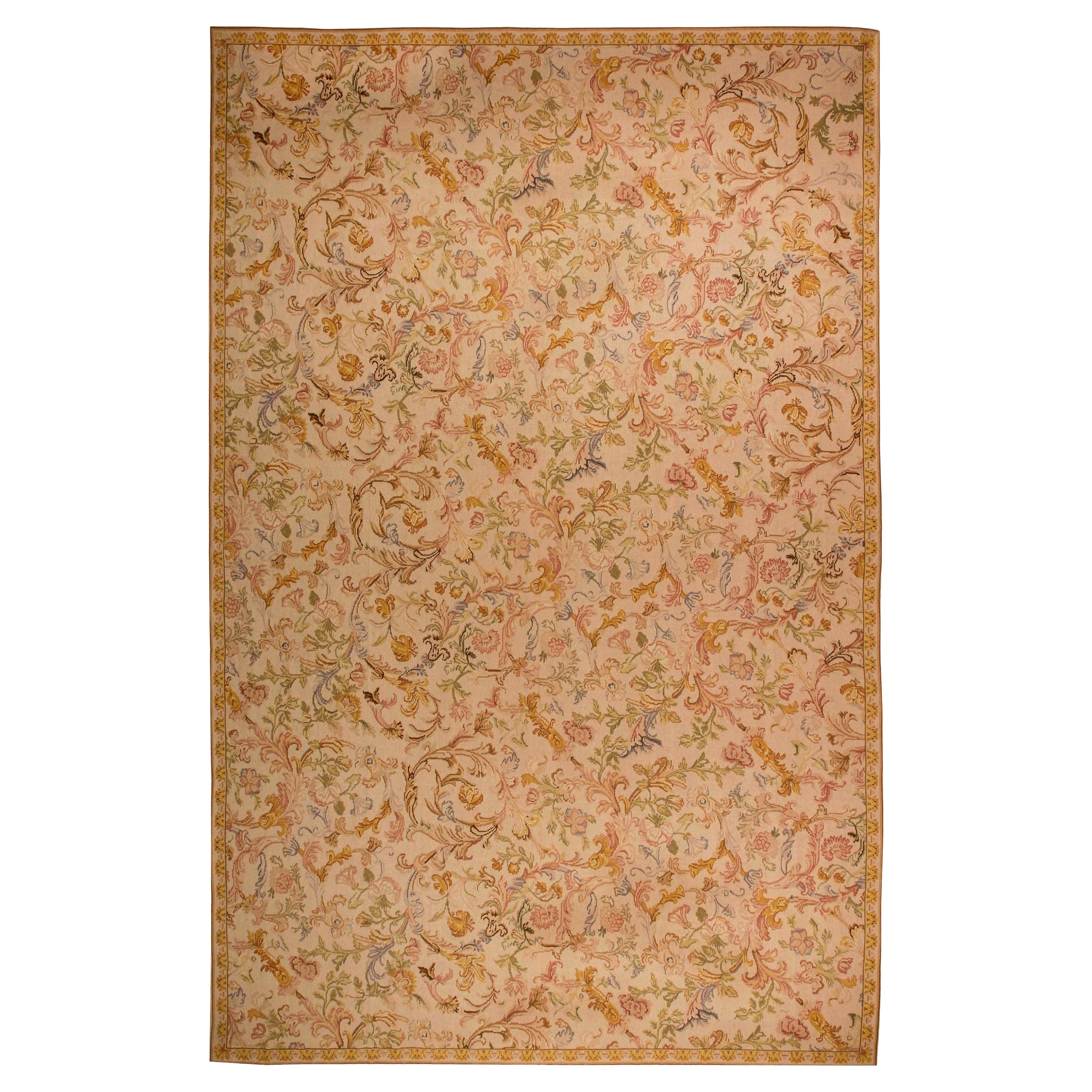 Contemporary Botanic Bassarabian Floral Runner by Doris Leslie Blau For ...