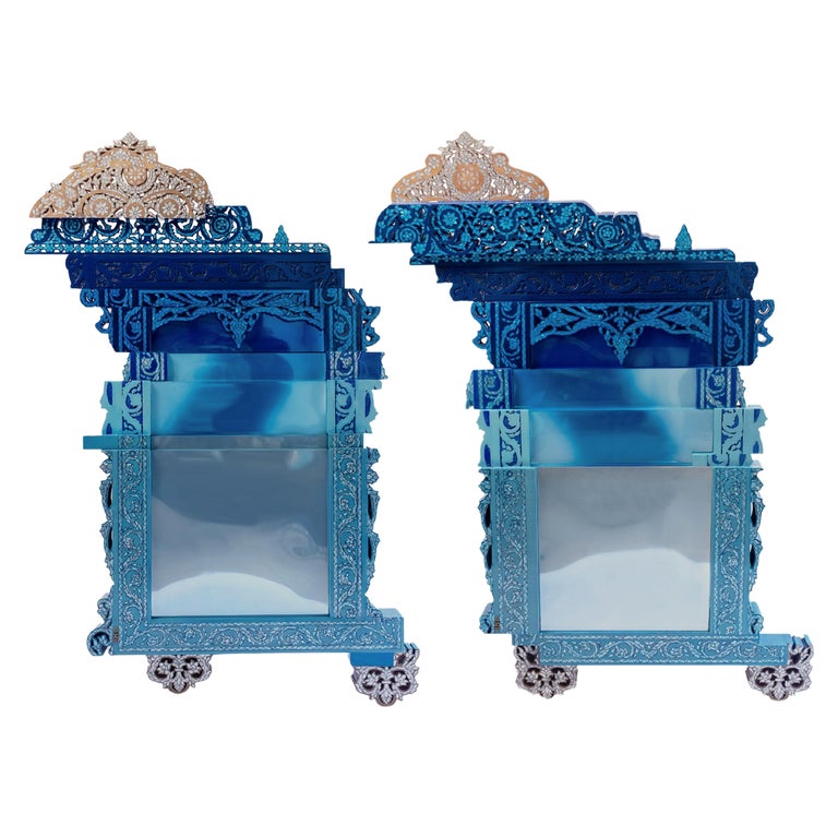 Blue Screen Mirror For Sale at 1stDibs