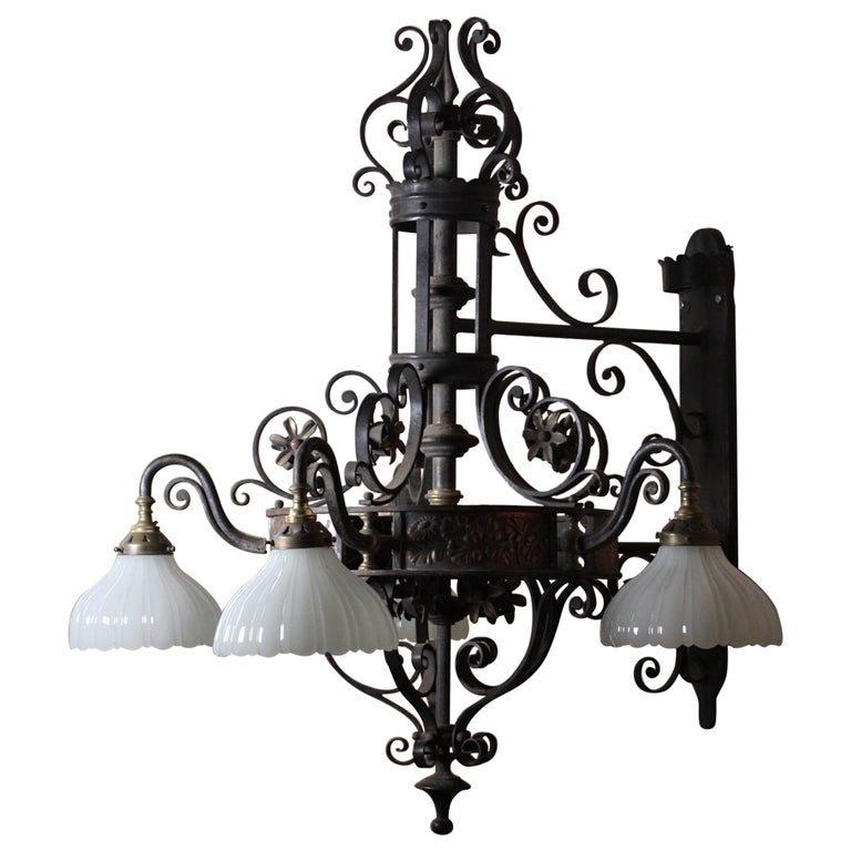 Early 20th Century Huge Cathedral Castle Gothic Wall Lights Sconces ...