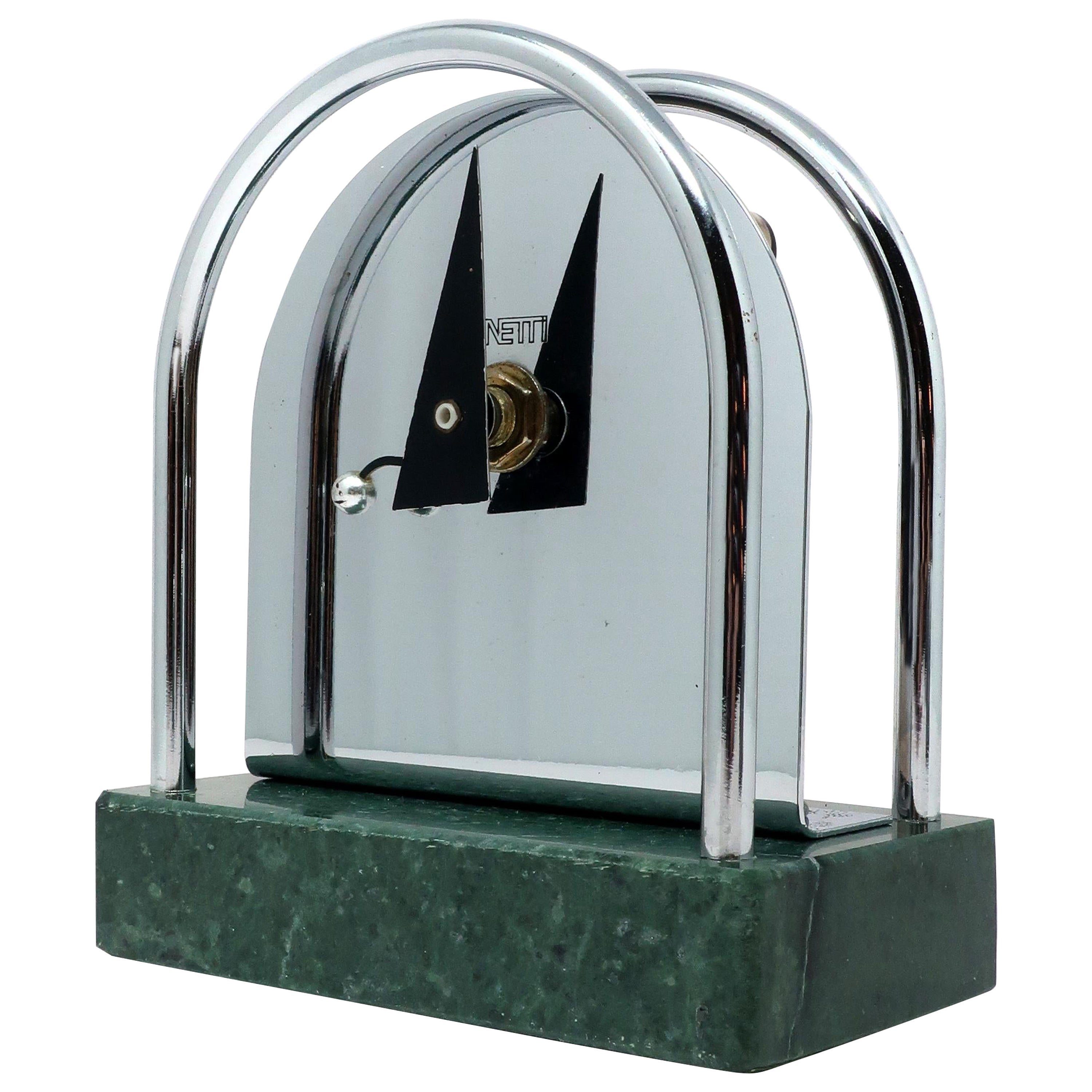 Memphis Style Constructivism Aluminium Desk Clock by Nicolai Canetti ...