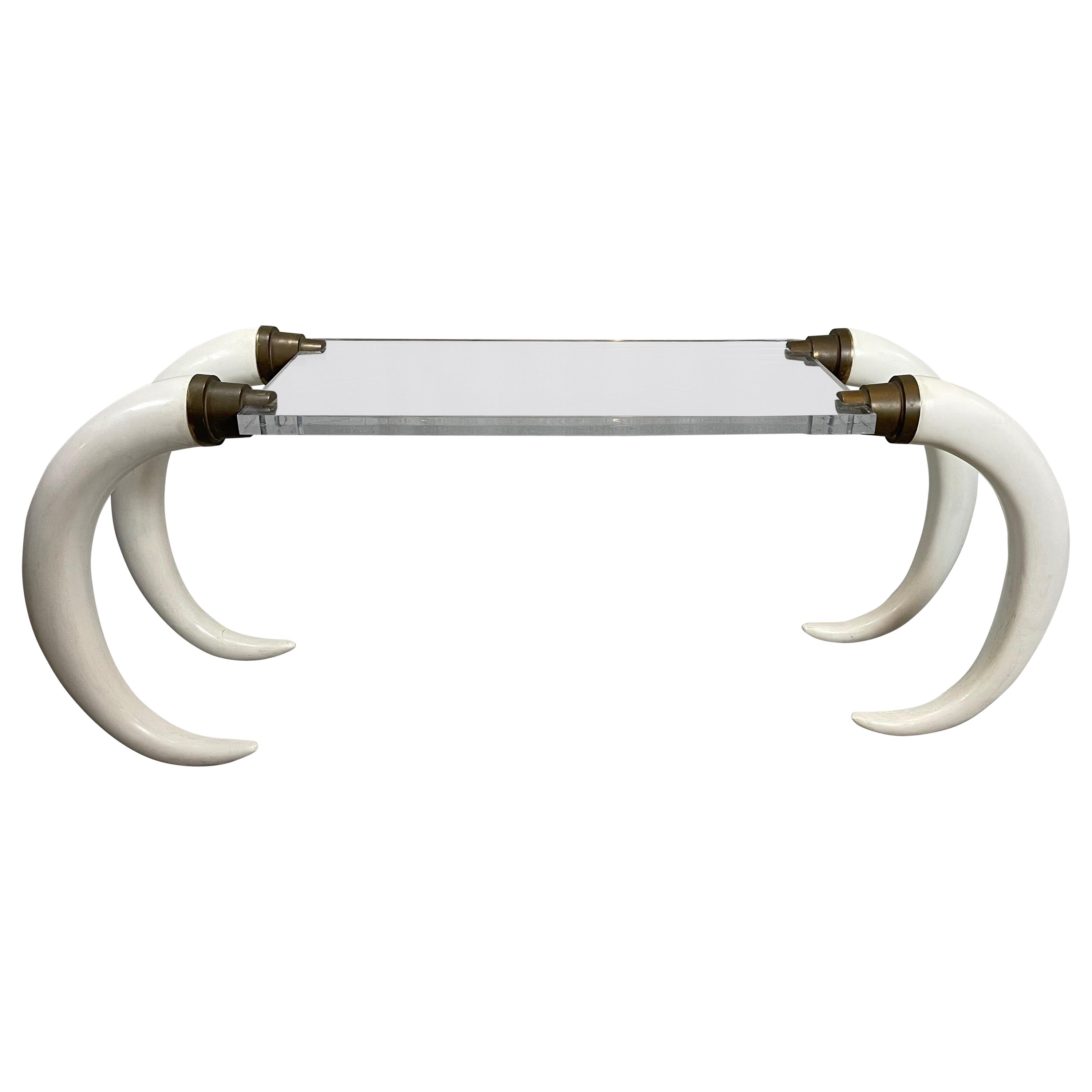 Elephant Tusk Console Table by Suzanne Dahl and Jerry Barich For Sale ...