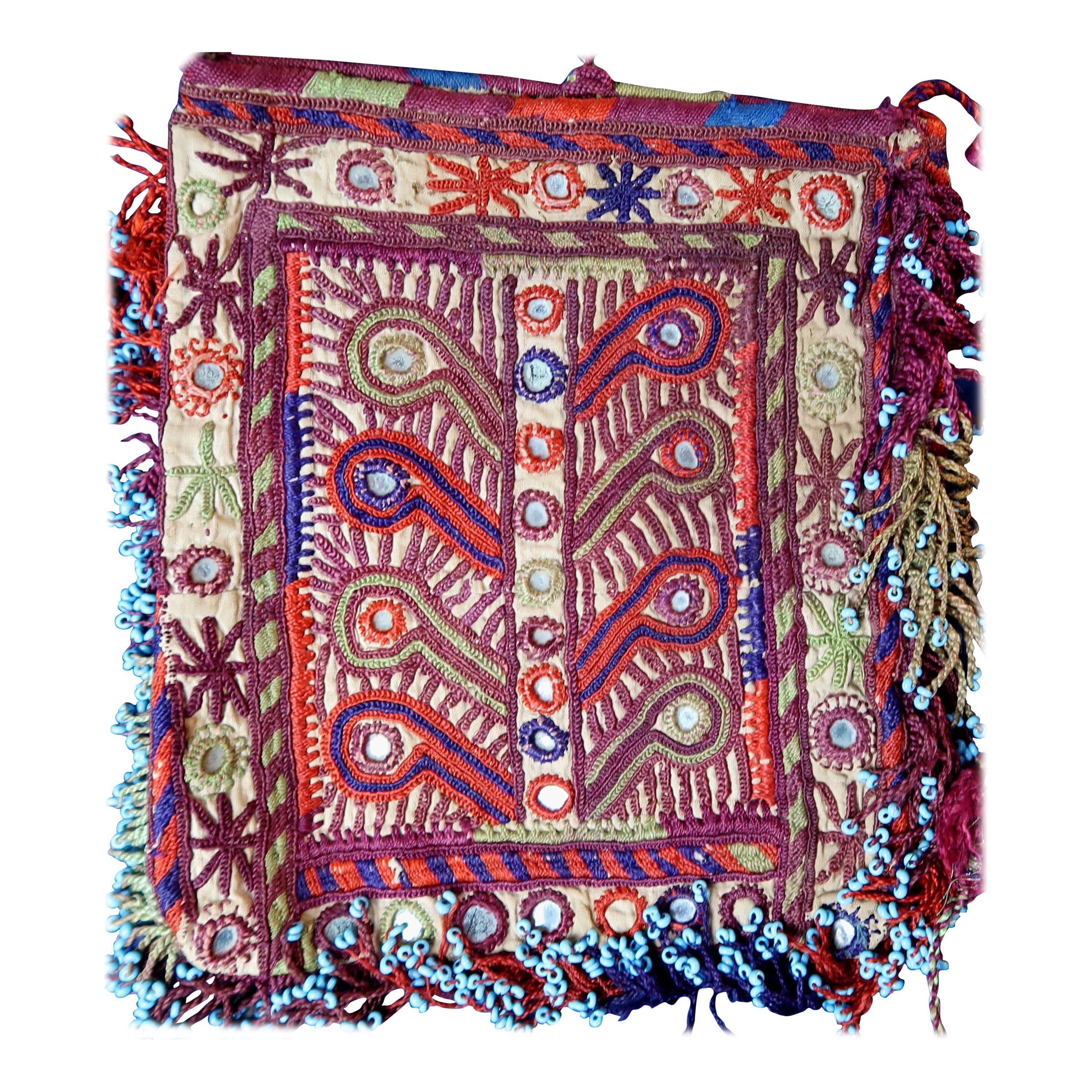 Afghan, Hazara Embroidered Panel For Sale at 1stDibs