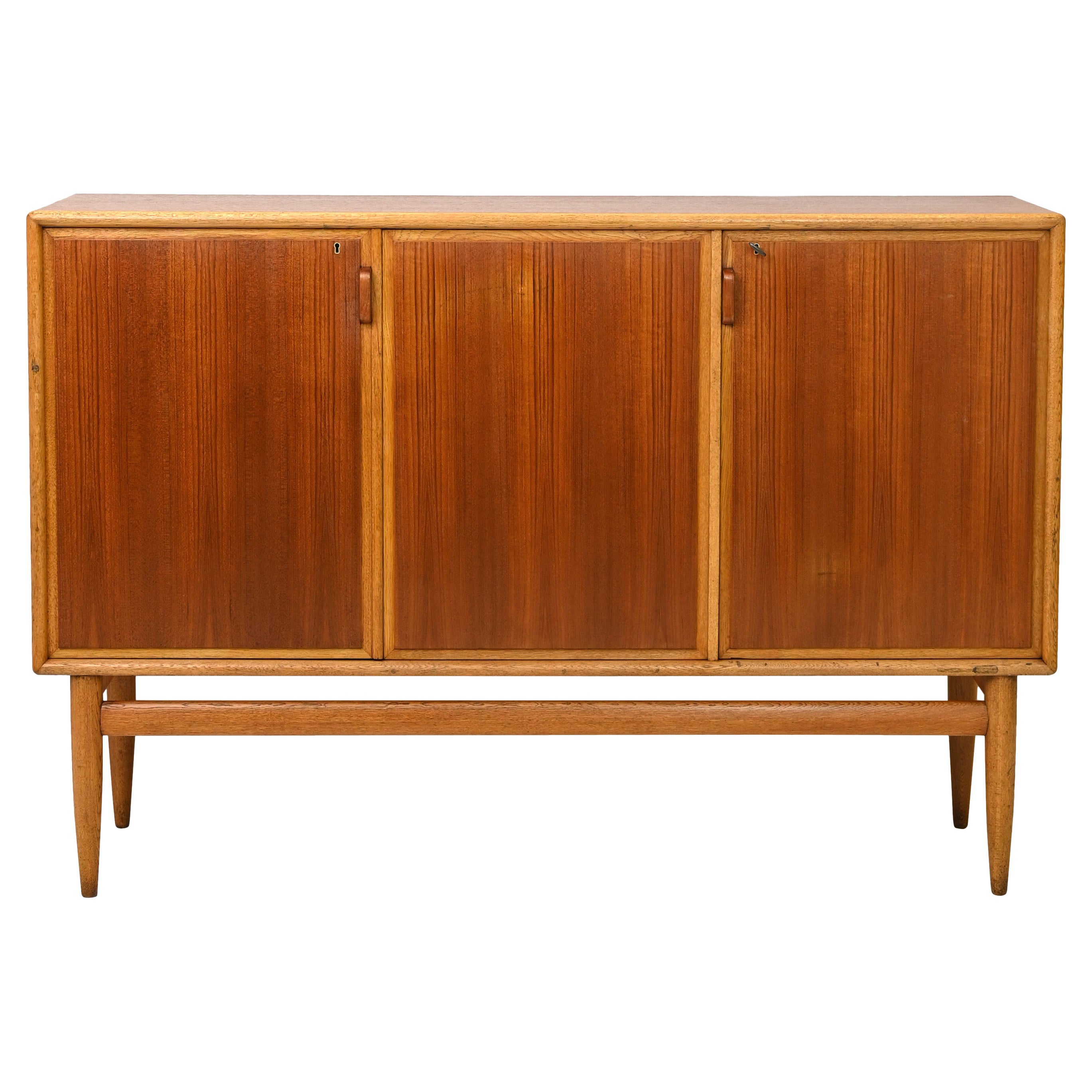 1950s Scandinavian Teak Highboard For Sale at 1stDibs