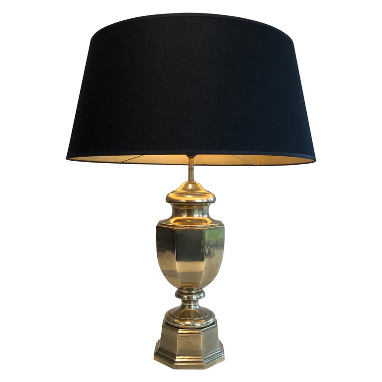 Baluster Brass Table Lamp For Sale at 1stDibs