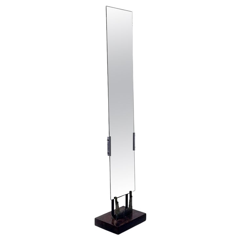 French Liberty Full Lenght and Self Supporting Mirror with Iron Base ...
