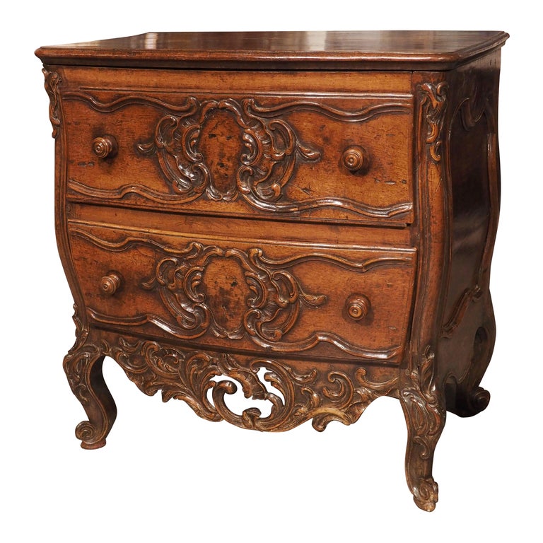 Unusual 18th Century Louis XV Period Walnut Wood Commode from Arles ...
