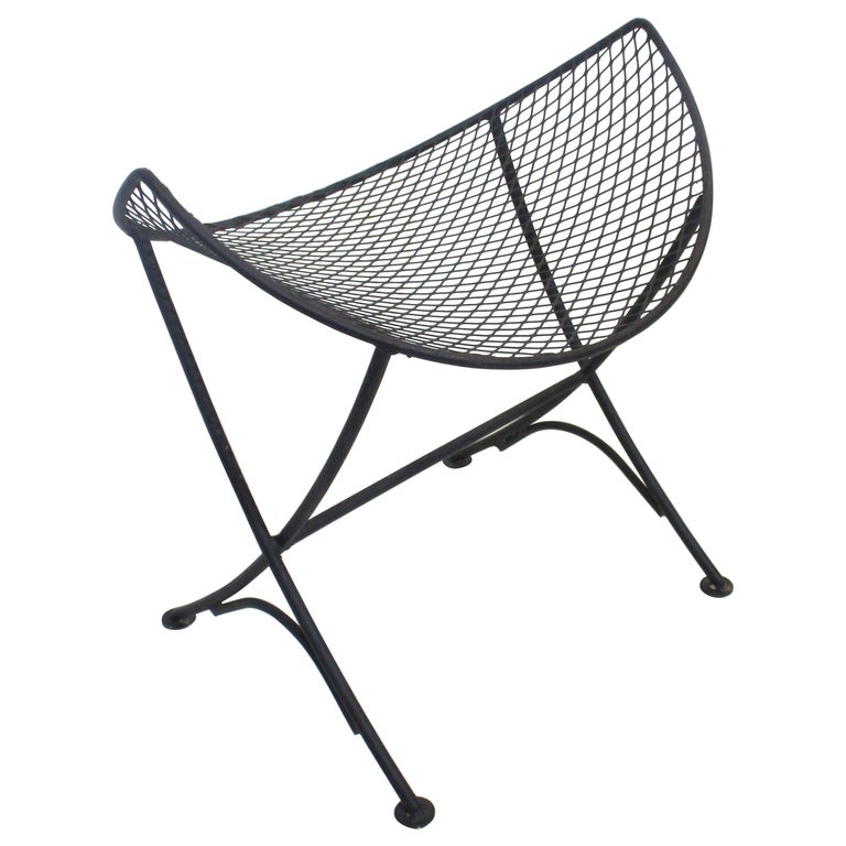 Orange Slice Mesh Metal Ottoman by Tempestini for Salterini Italy For ...