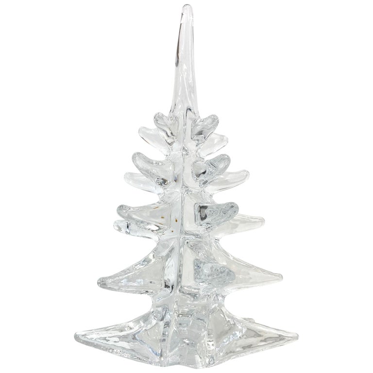 1970s Sweden Vintage FM Ronneby Tall Crystal Glass Tree Modernist ...
