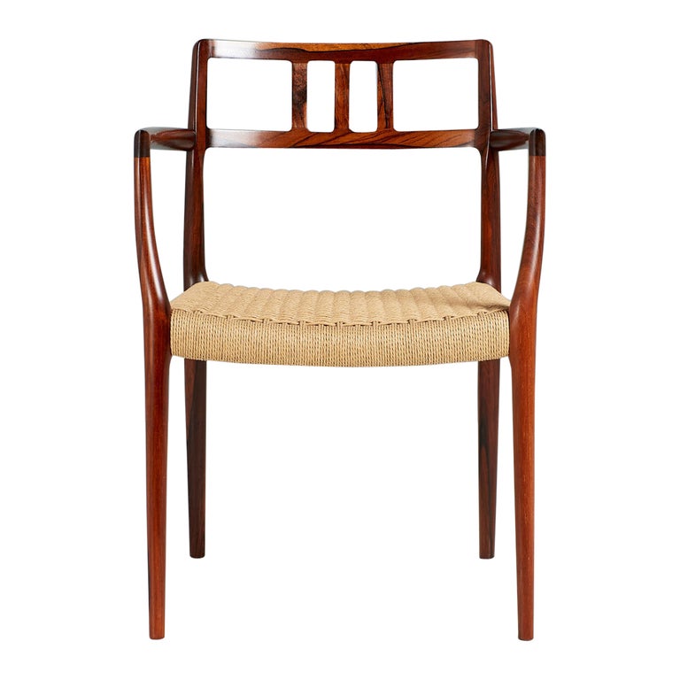 Niels Møller Model Rosewood Model 64 Armchair, 1966 For Sale at 1stDibs