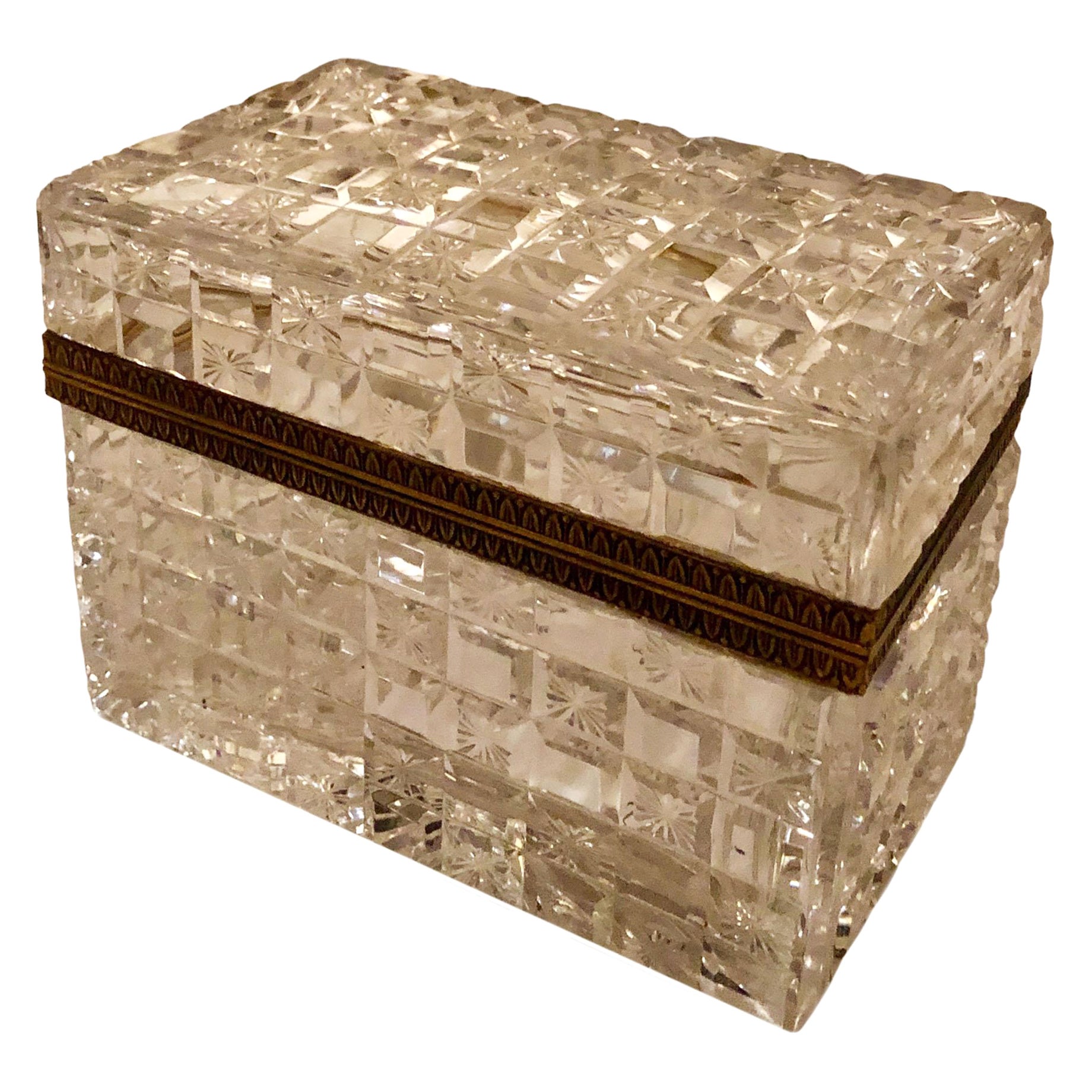 Baccarat Hand-Cut Crystal Box at 1stDibs