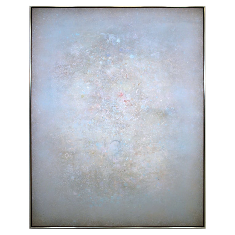 David Shapiro Untitled 1971 Signed Abstract Acrylic Painting on Canvas ...