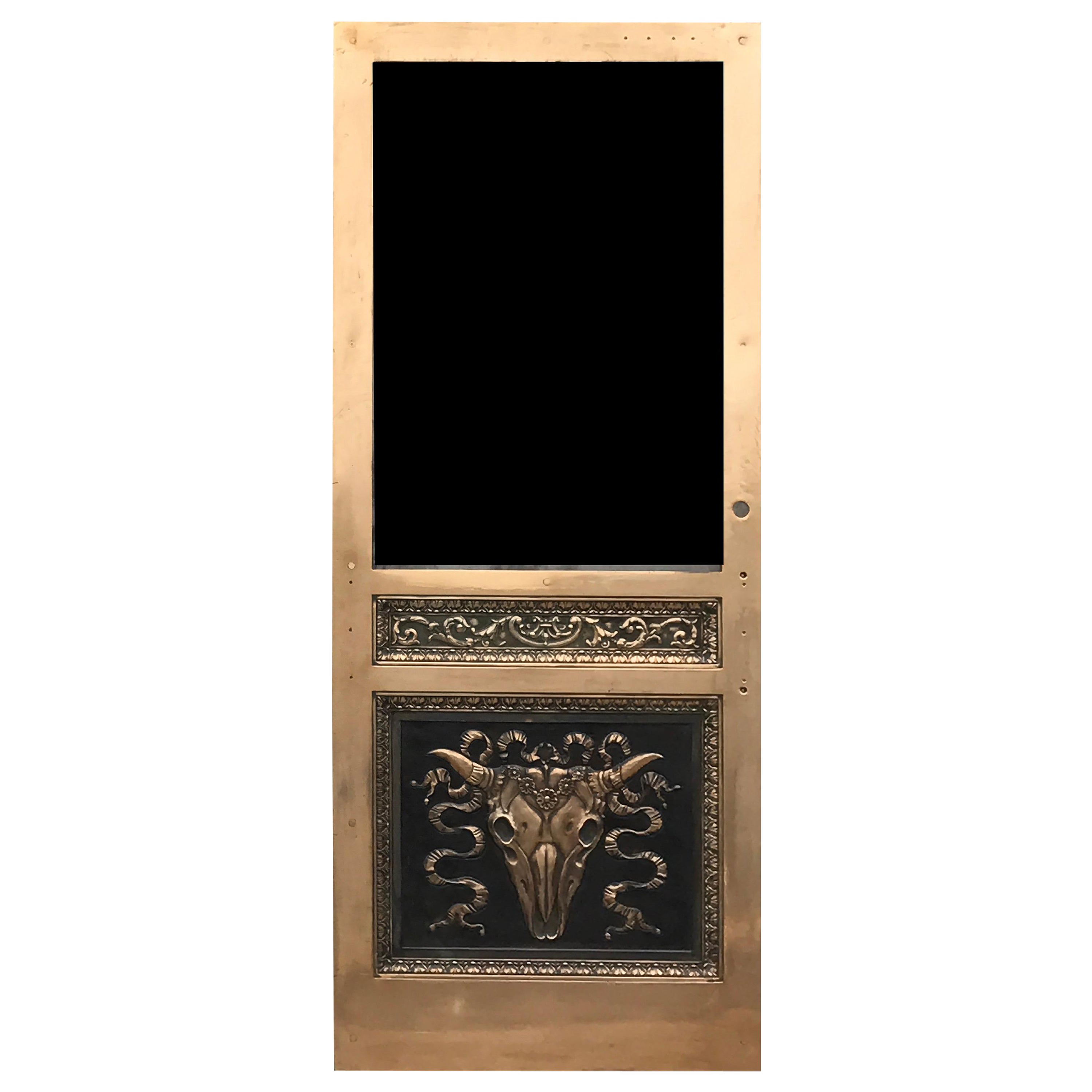 Historical heavy cast Bronze Ox door covers representing wealth and power For Sale at 1stDibs