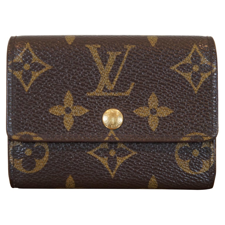 Louis Vuitton Paris Monogram Porte Monnaie Plat Coin Purse Wallet For ...