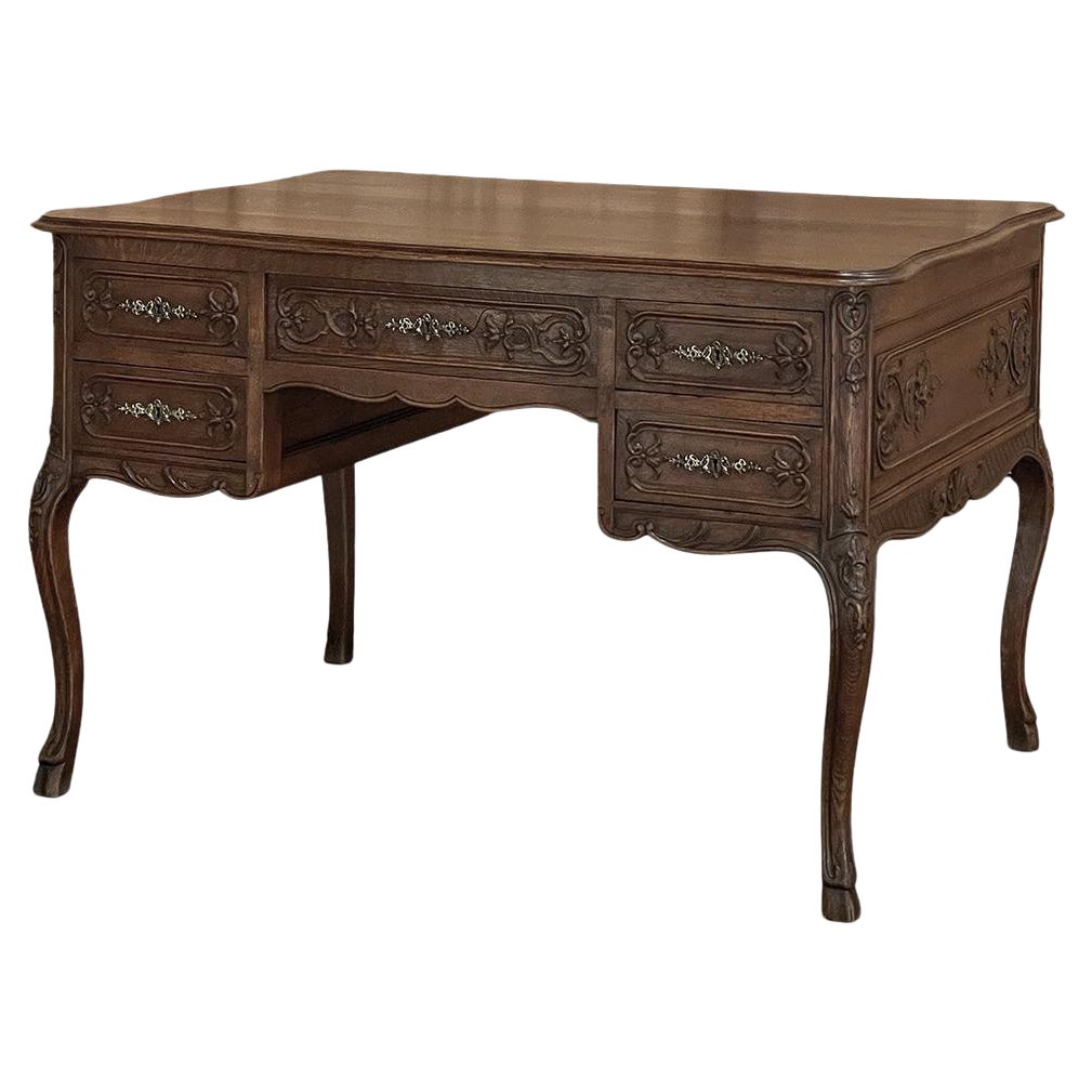 Antique Liegoise Louis XIV Double-Faced Desk For Sale at 1stDibs