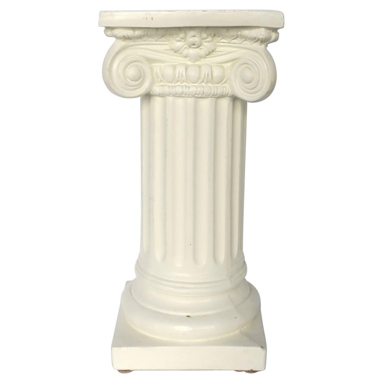 Column Pillar Pedestal Plaster Stand in the Grecian Ionic Neoclassical ...
