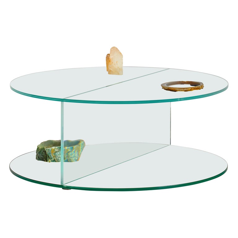 DOBLE Low Tables with Distorting Film by Patricia Urquiola for Glas Italia For Sale at 1stDibs