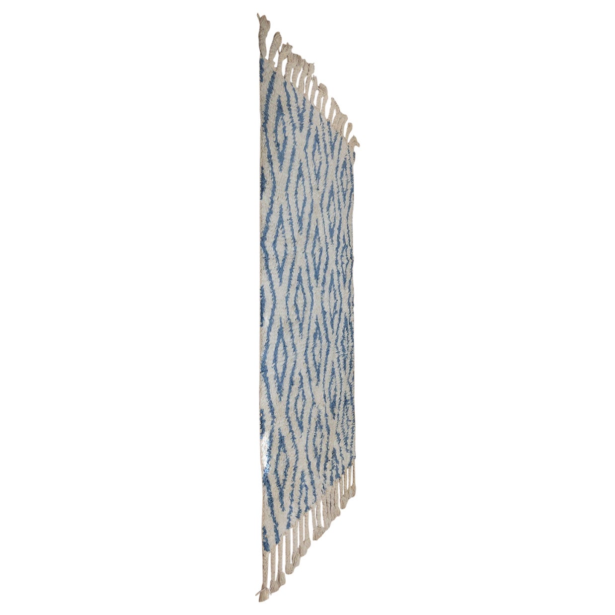 Mid 20th century blue Moroccan Berber Rug - Carpet For Sale at 1stDibs