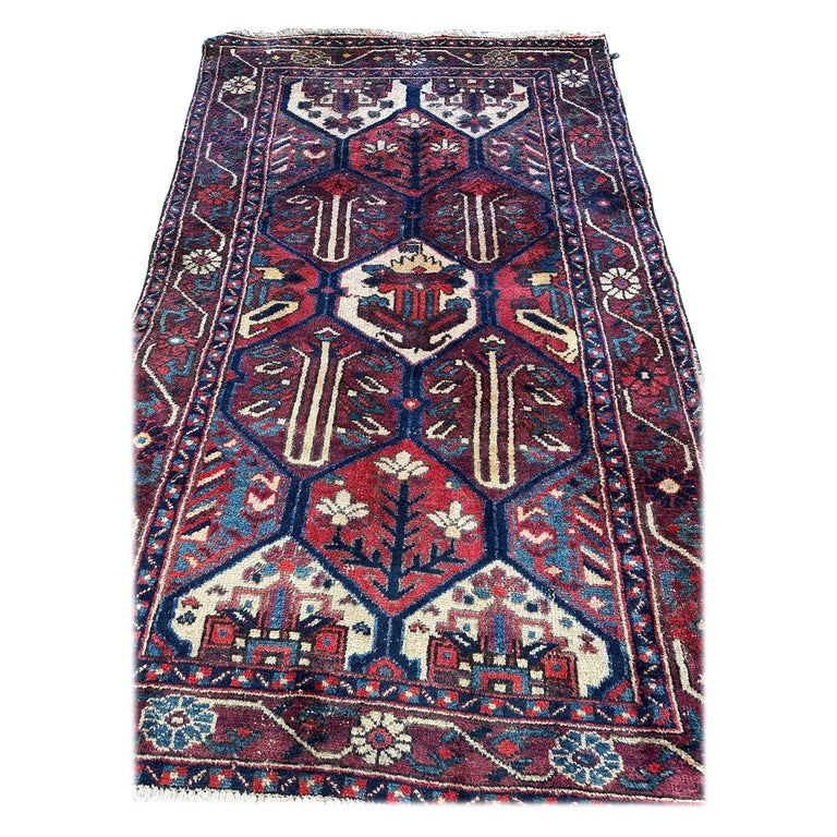 Vintage Kurdish Tribal Rug, circa 1940 For Sale at 1stDibs