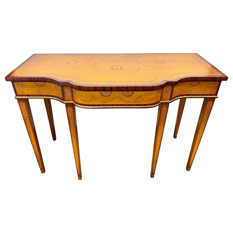 Chelsea House Paint Decorated Console Table For Sale at 1stDibs