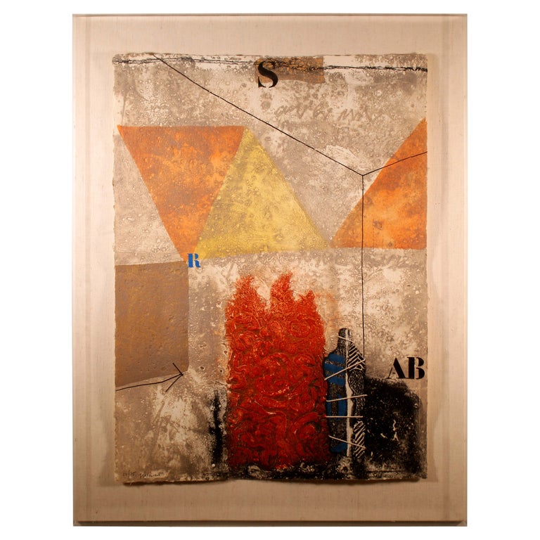 James Coignard Composition Signed Carborundum Etching on Hand Made ...