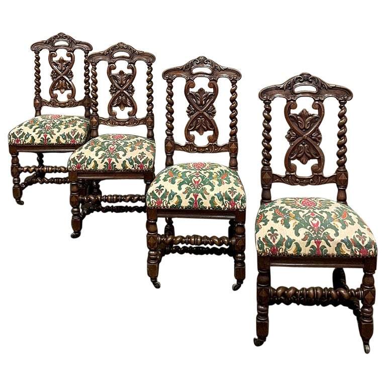 Set of Four 19th Century Napoleon III Period Louis XIV Style Side ...
