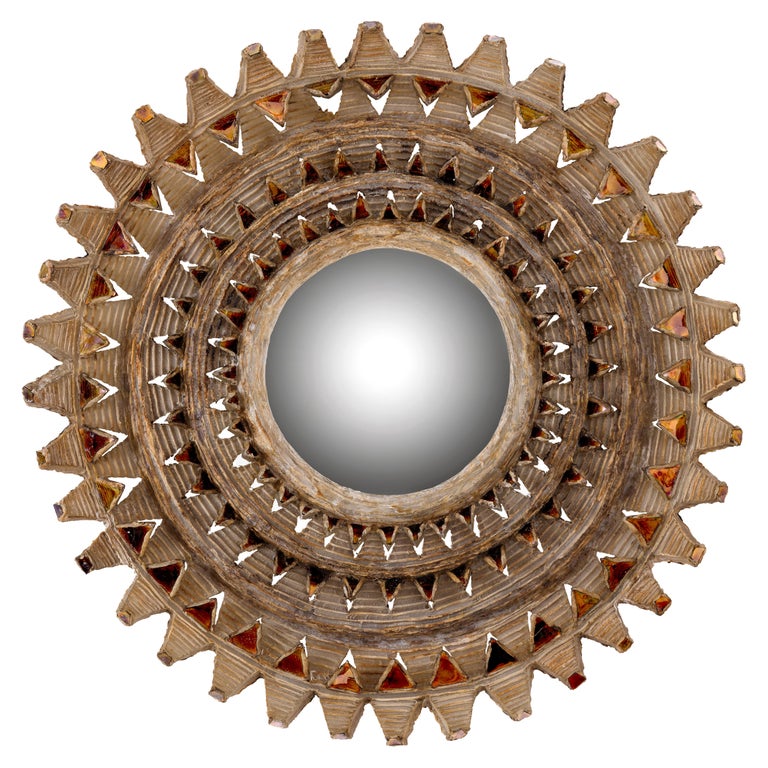 Line Vautrin Rare Mirror in Talosel For Sale at 1stDibs