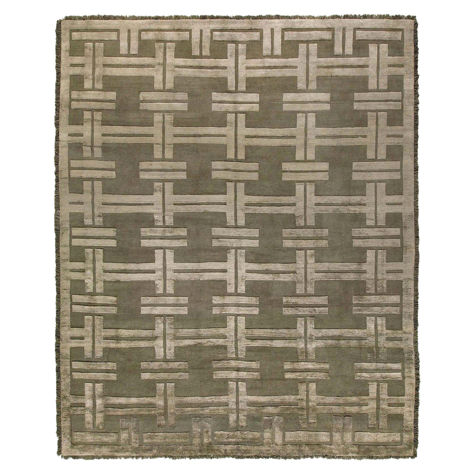 Contemporary Rug, "Ananasso" RGB Lights Interactive, Designed by ...