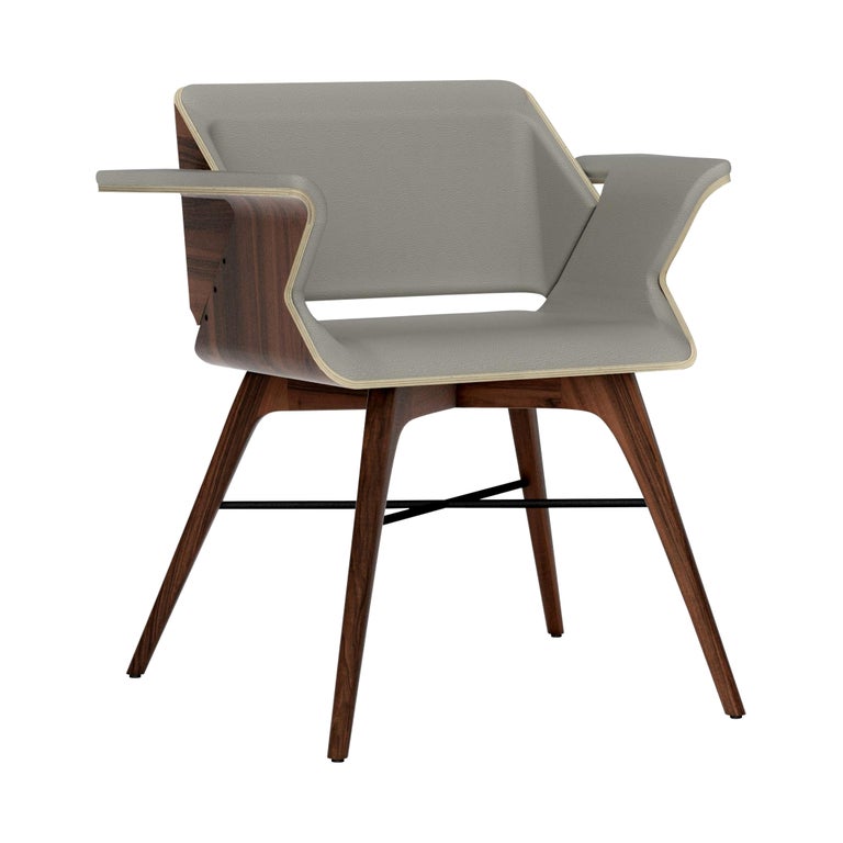 Ash and Walnut Contemporary Chair by Alexandre Caldas For Sale at 1stDibs