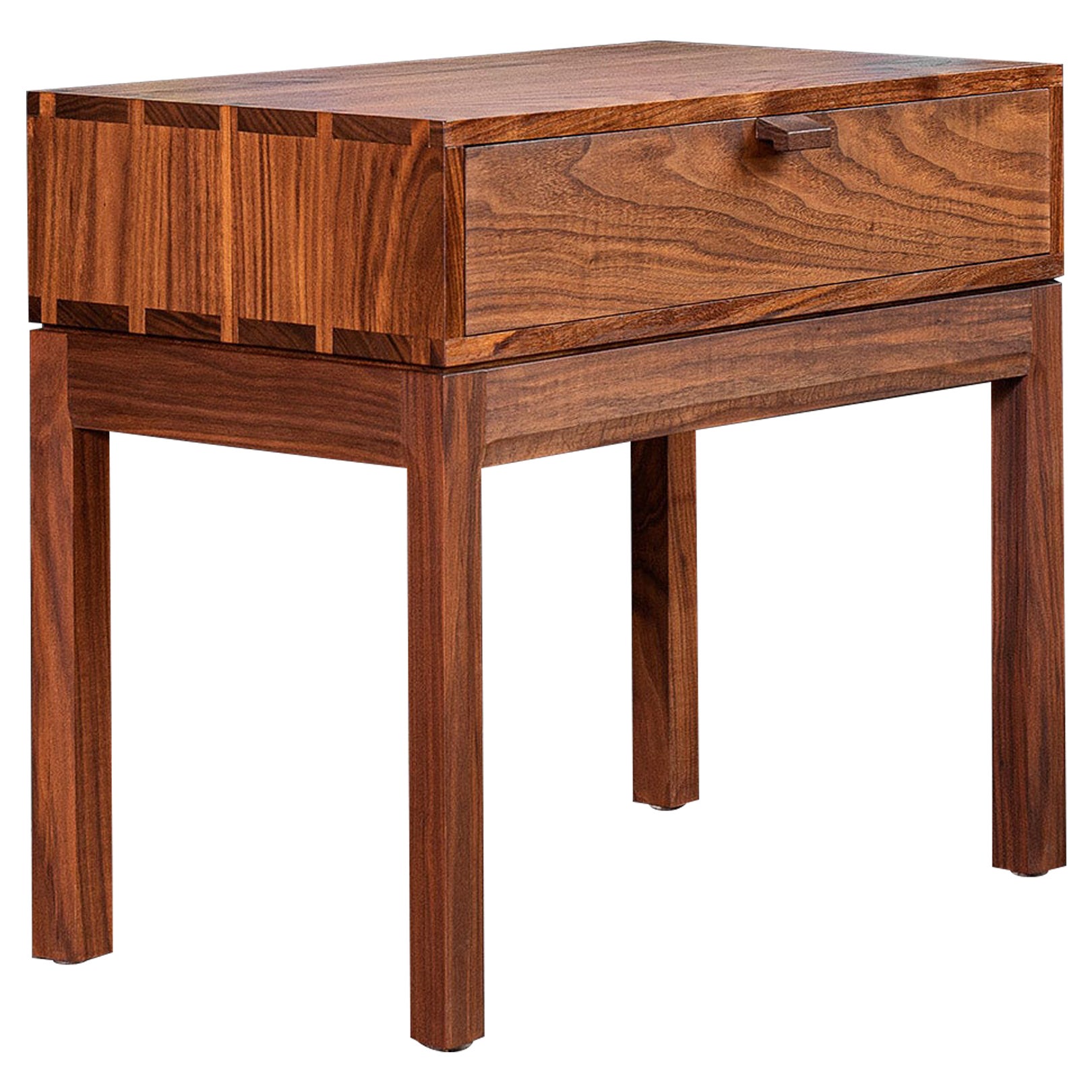 Minimalist 1980's Off-White Taupe Satin Lacquer Night Stands at 1stDibs