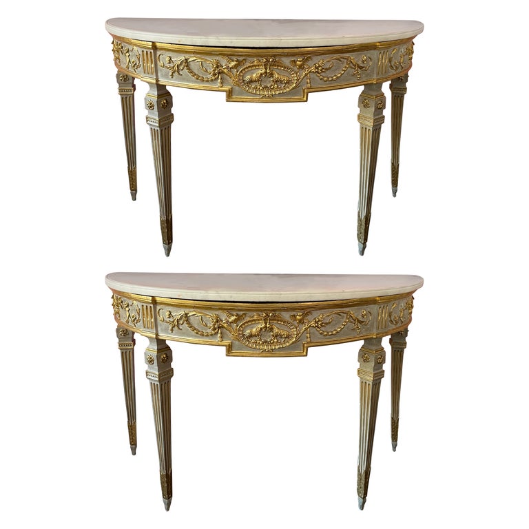 Pair of 18th-Century Italian Console Tables For Sale at 1stDibs