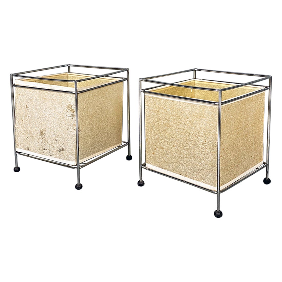 Italian Grey Plastic and Metal Adjustable Table Lamp, Produced by Paf ...