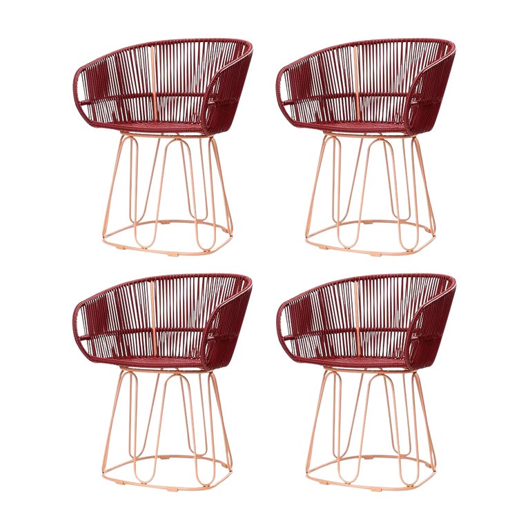 Set of 4 Purple Circo Dining Chair by Sebastian Herkner For Sale at 1stDibs