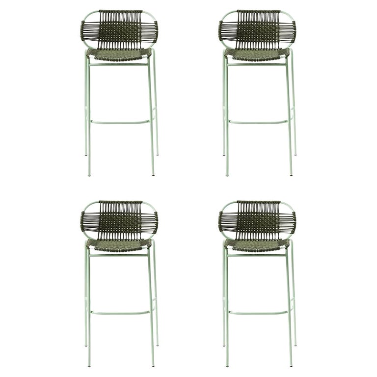 Set of 4 Olive Cielo Bar Stool by Sebastian Herkner For Sale at 1stDibs