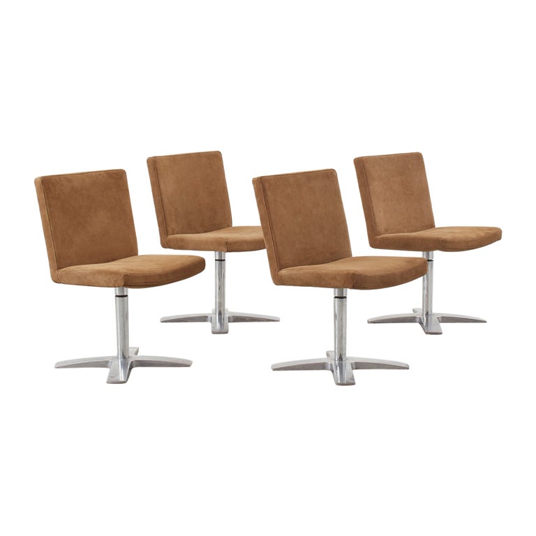 Harri Korhonen Suede Desk Chairs Inno, Finland 2000s For Sale at 1stDibs