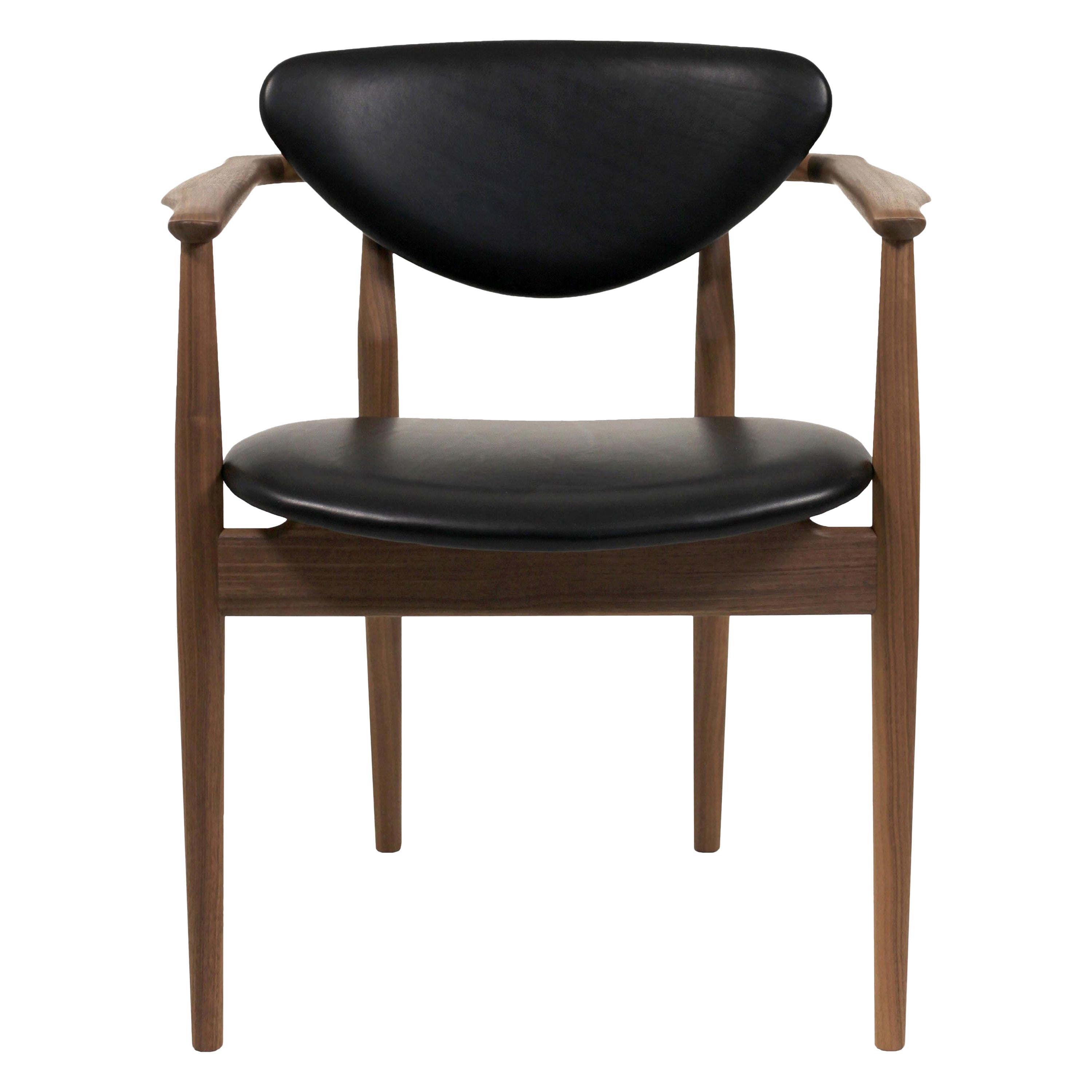 Finn Juhl 109 Chair, Wood and Leather by House of Finn Juhl For Sale at ...