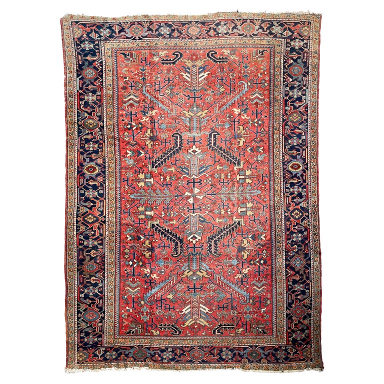 All-Over Berry Colored Antique Rug Northwest Tribal Beauty, circa 1940 ...