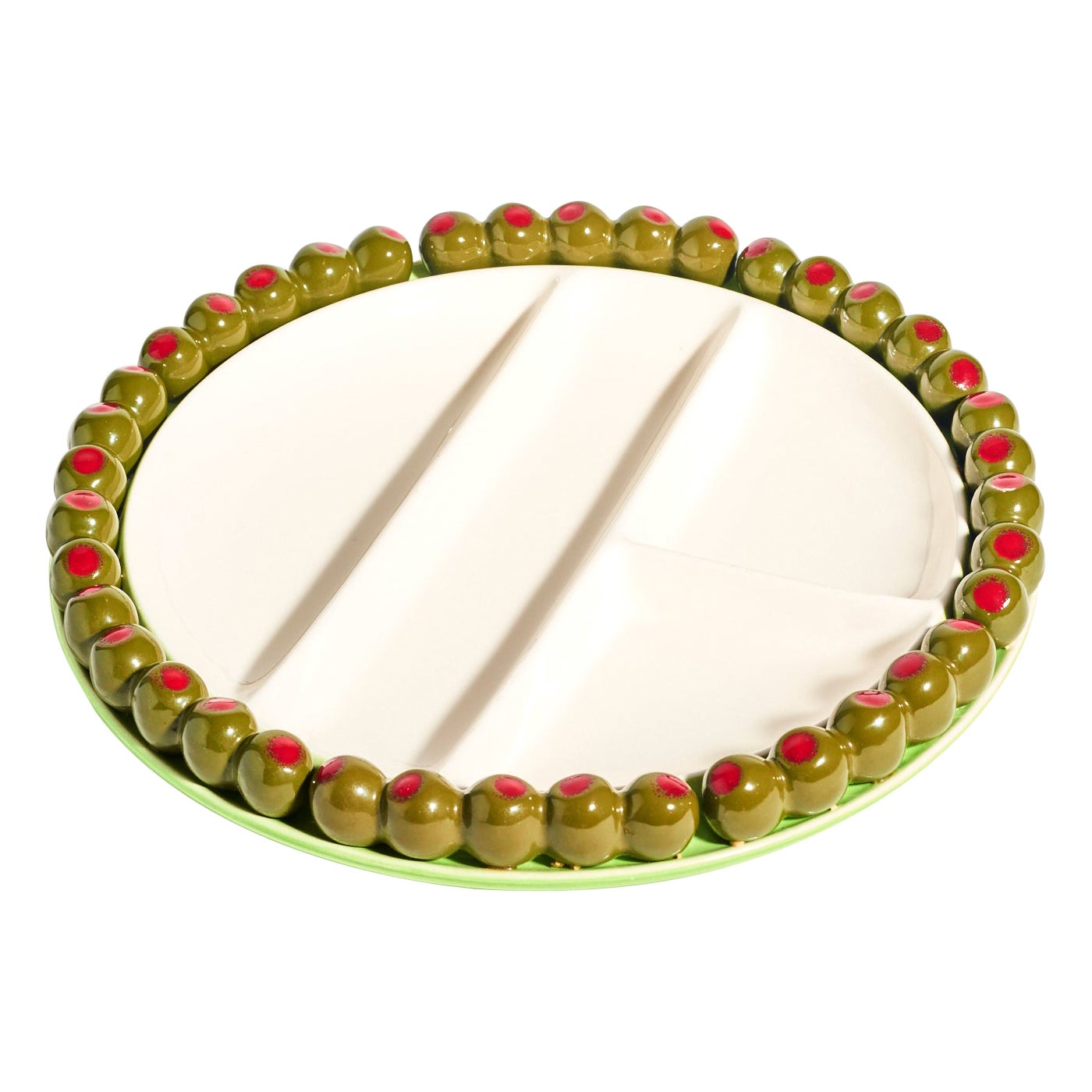 Olive Glass Patisserie Stand For Sale at 1stDibs