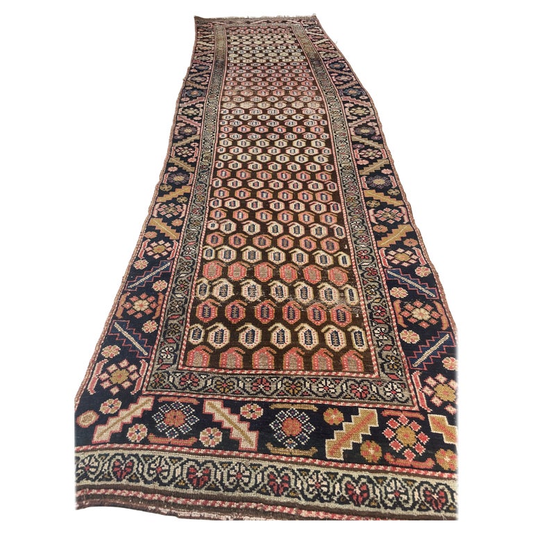 Pastel Antique Runner with Artistic Paisley Motifs, circa 1930's For ...