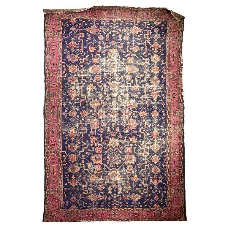 Antique Ballroom Size Rug in Palmette Design, circa 1930-40's For Sale ...