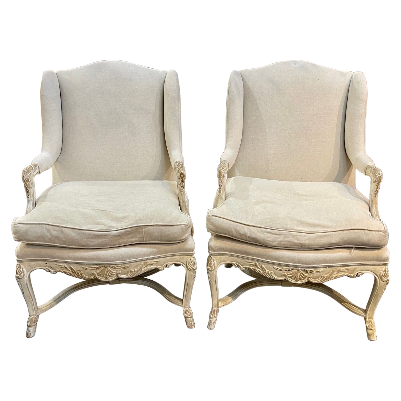 Antique Wing Back Chair, Victorian, Green Velvet, circa 1850 at 1stDibs ...