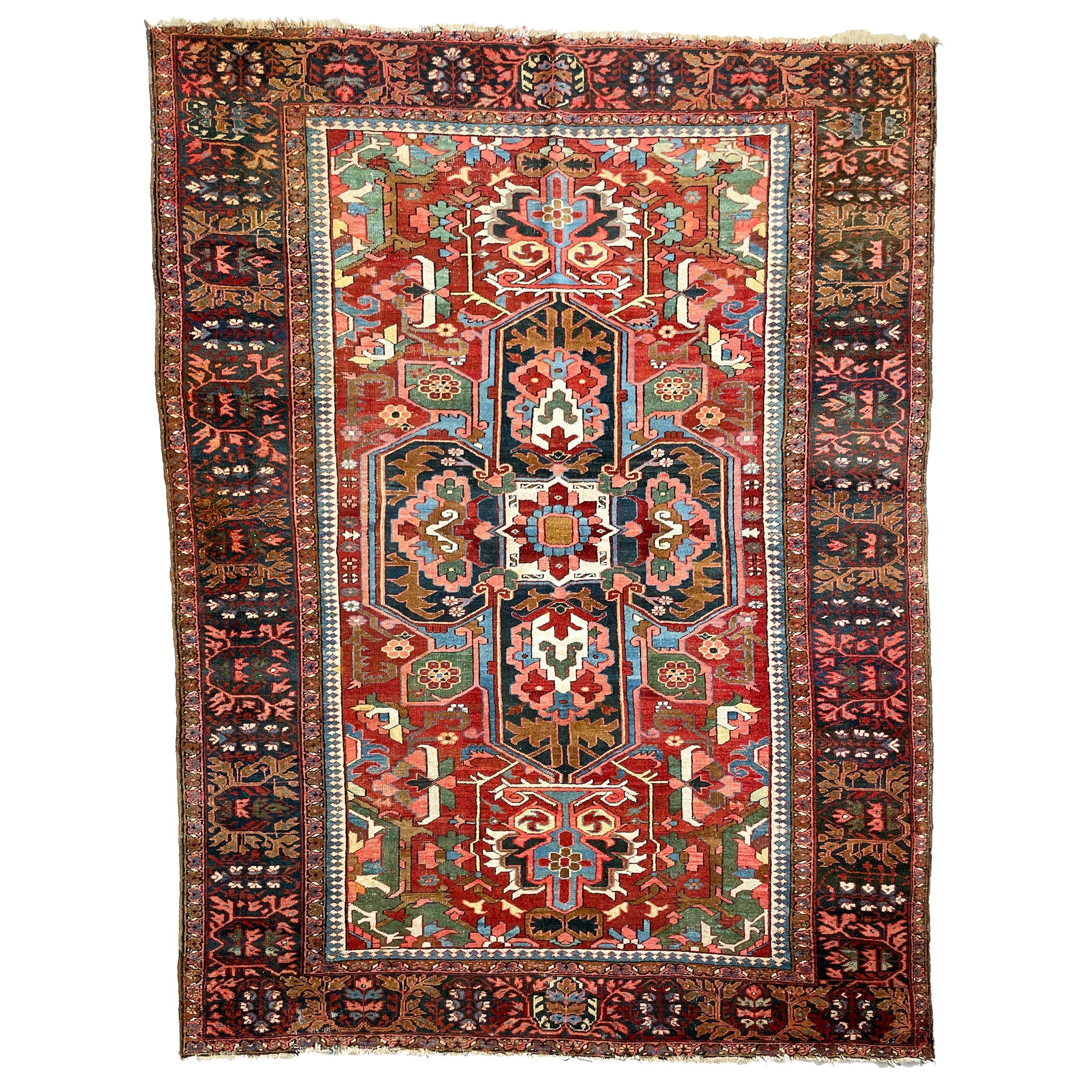 Iron Rug with Anchor Medallion Vintage Bidjar, circa 1960's For Sale at ...