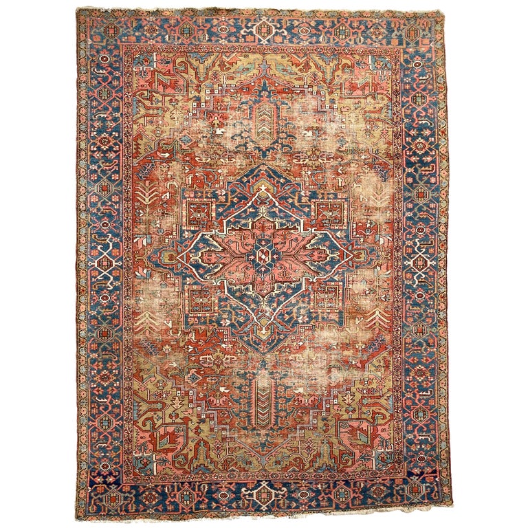 Stunning Artistic and Rugged Antique Northwest Tribal Rug, circa 1925 ...