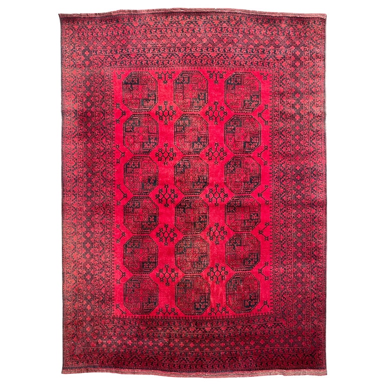 Animal Crossing Lovely Vintage Rug Ersari Elephant and Tracks, circa ...